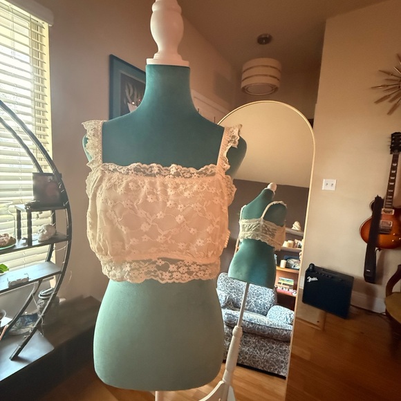Colsie | Intimates & Sleepwear | Celsie Cream Lace Bralette Crop Top ...